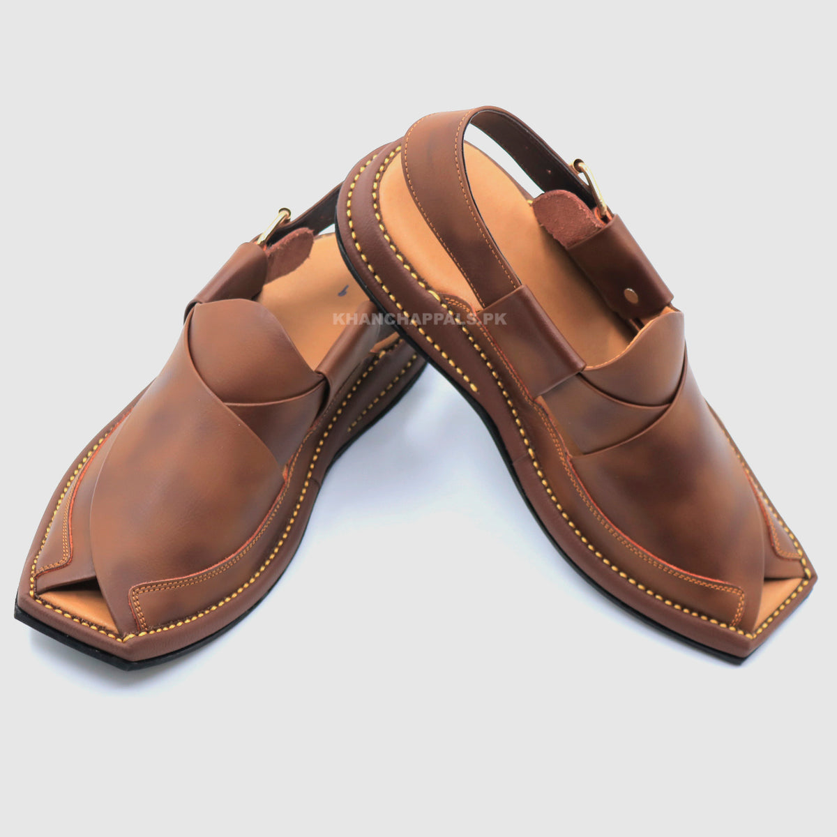 HAND Stitched Genuine Leather Ultra Soft Peshawari Chappal